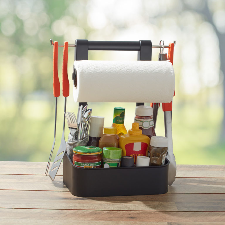 Collapsible BBQ Caddy - Mr. Bar-B-Q